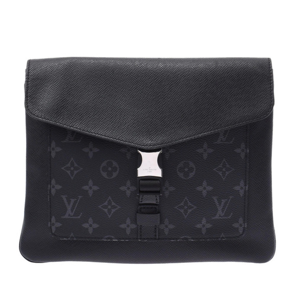 Louis Vuitton | Bags | Louis Vuitton Taiga Lama Flap Messenger Black ...